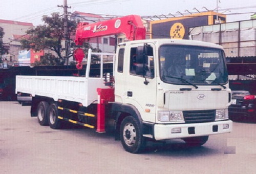 Xe tải Hyundai HD210 gắn cẩu Unic 4 tấn 6 đốt